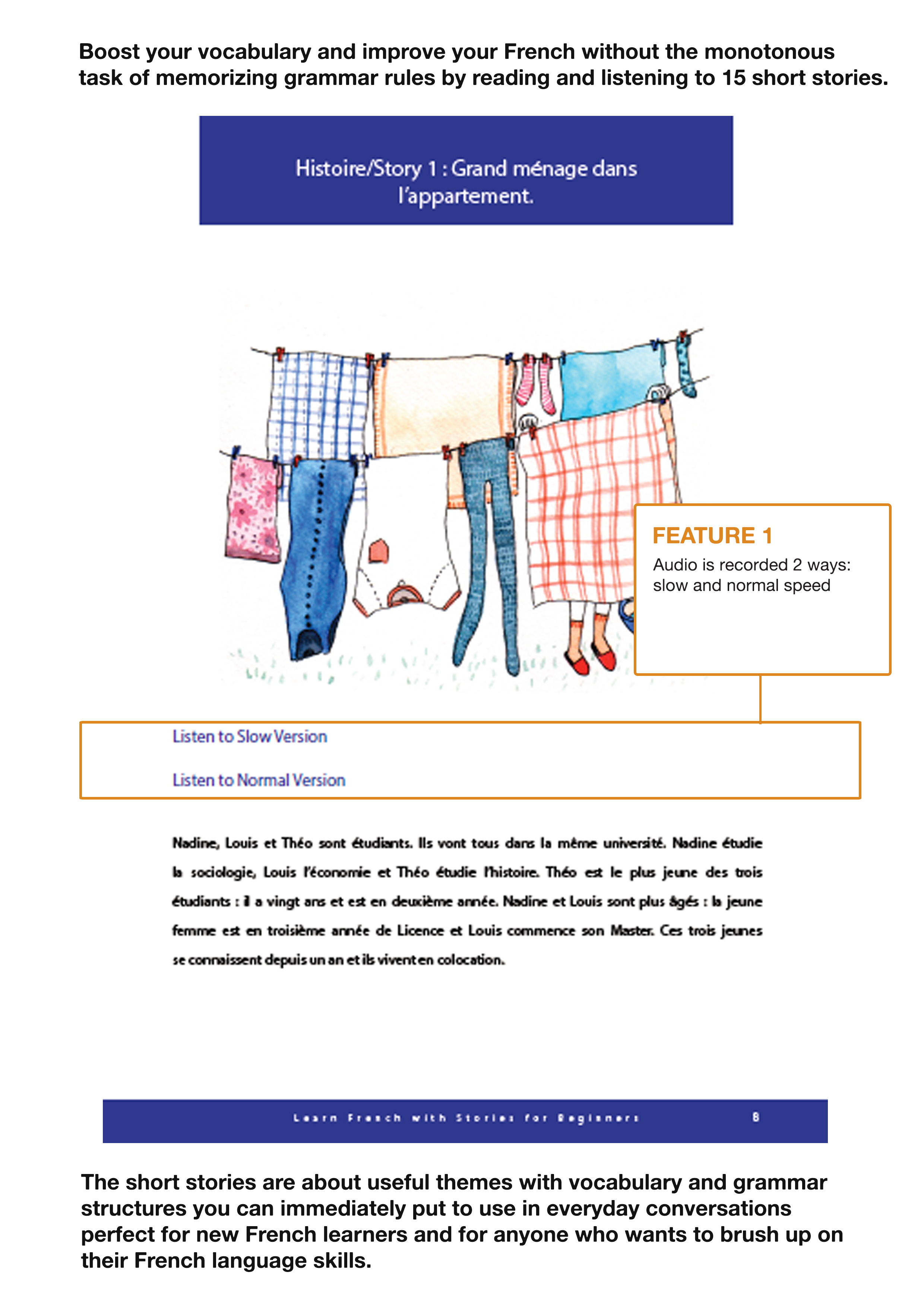 French Stories For Kids | French Short Stories Book 3