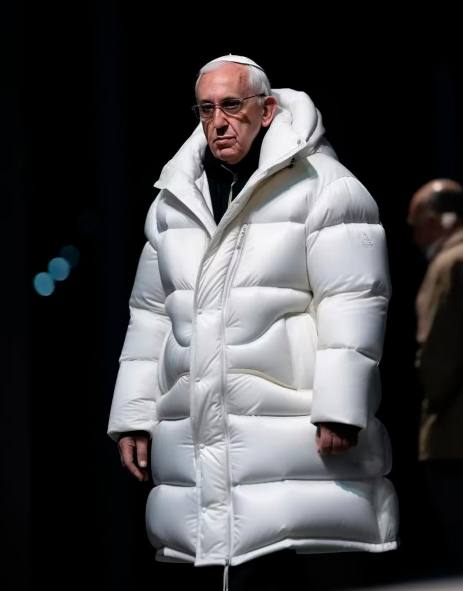 Así se viralizó la foto del Papa Francisco con un puffer