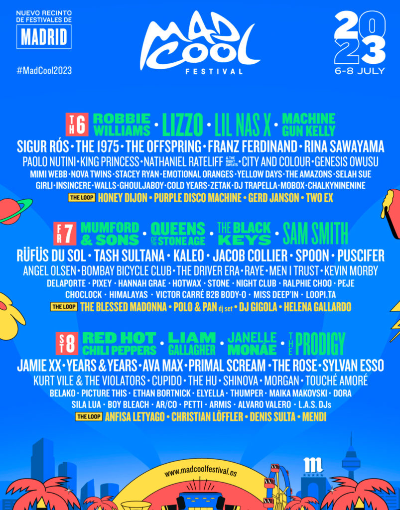 Mad Cool 2023: nueva ubicación, 101 bandas y 8 escenarios